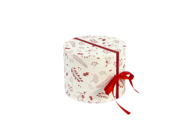 BOITE RONDE EN CARTON FORME CADEAU