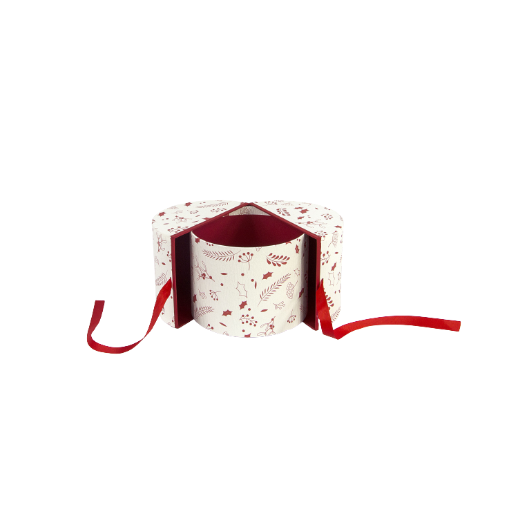 BOITE RONDE EN CARTON FORME CADEAU